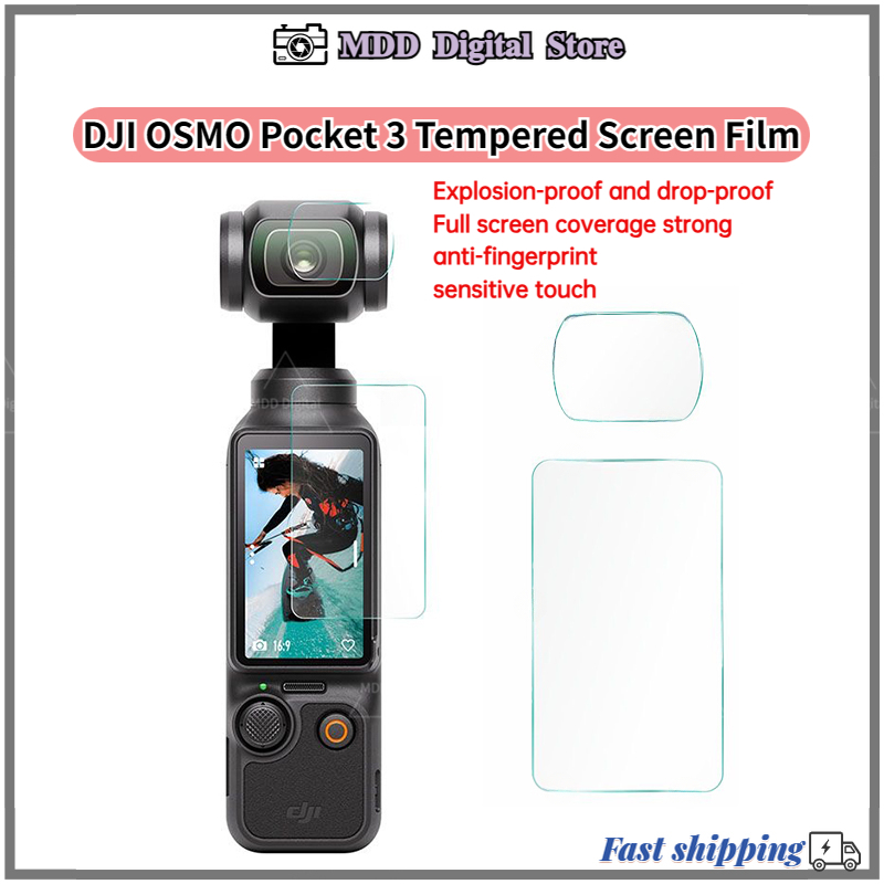 DJI Osmo Pocket 3 Tempered Glass Screen Protector 9H Tempered Glass For ...