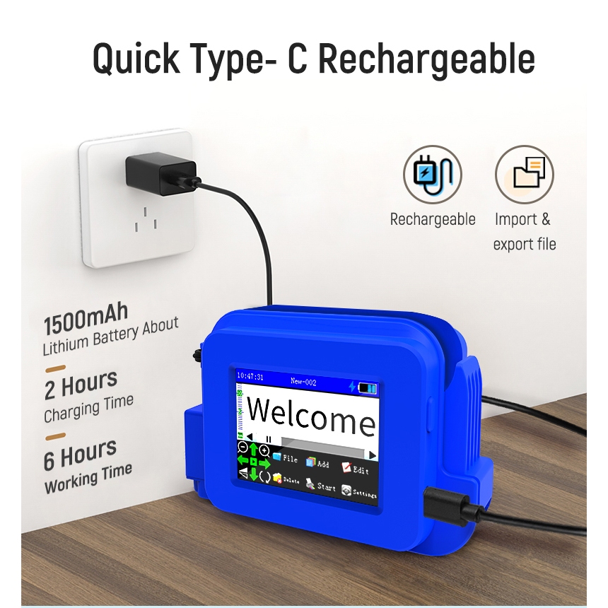 Mini hand-held inkjet printer Small portable inkjet printer Production ...