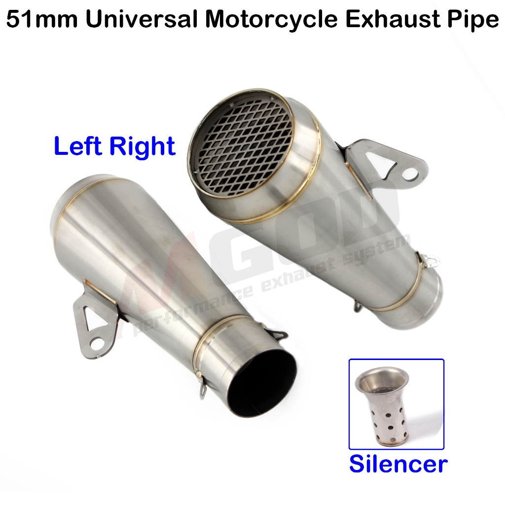 ARROW Sticker 51mm Universal Motorcycle Left Right Exhaust Pipe Escape ...