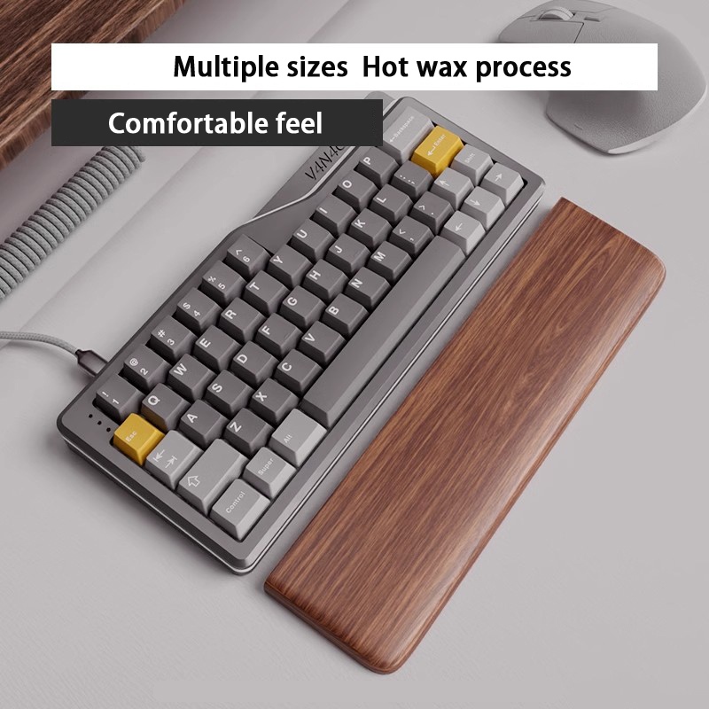 Keyboard Hand Support Black Walnut Wood Mechanical Keyboard Solid Wood ...
