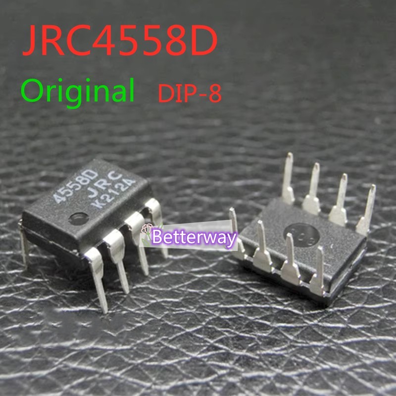 10pcs JRC4558D DIP-8 Original NJM4558D 4558D JRC4558 DIP8 4558 Dual Op Amp Amplifier IC new ...