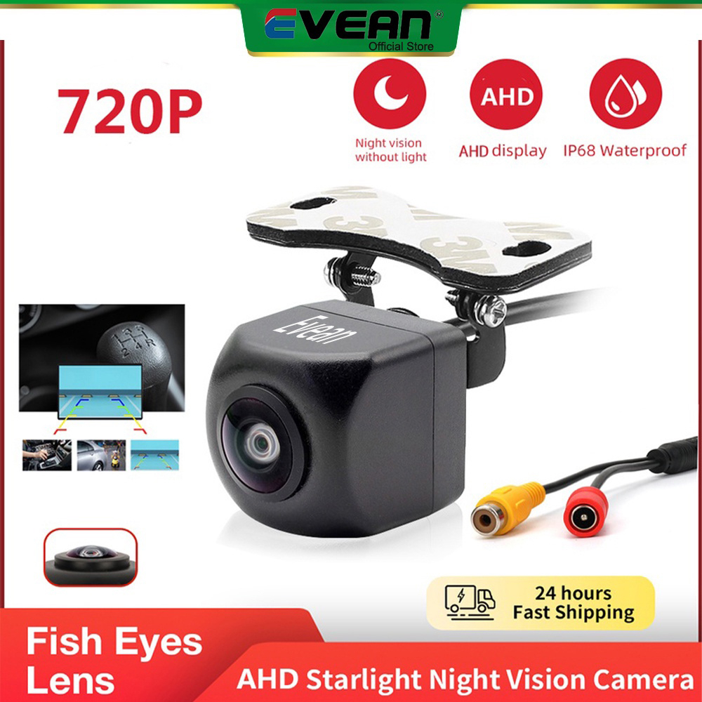 AHD 720P Car Rear View Camera Fisheye Cam Night Vision Wide View Angle ...