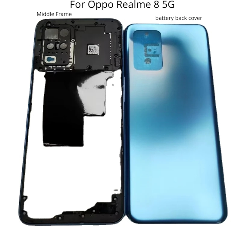 Middle Frame for Oppo Realme 8 5G RMX3241 Back Cover Battery Door ...