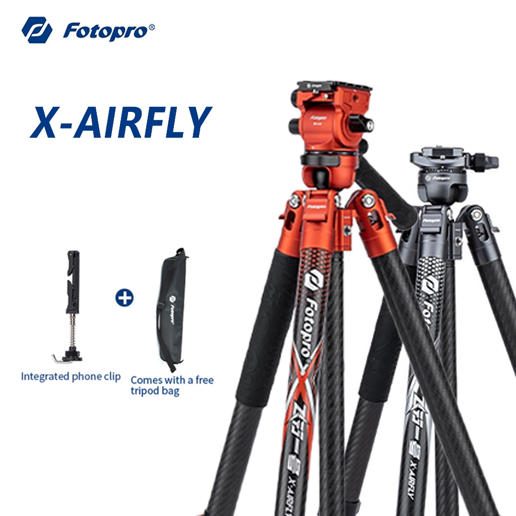 Fotopro X-Airfly / X-Airfly MAX Carbon Fiber Tripod Extendable ...