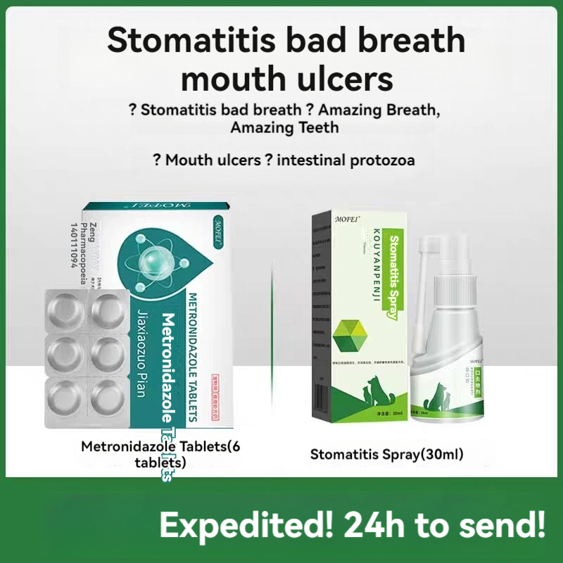 Mofei Cat Dog Bad Breath Inflammation Dental Inflammation Pet Dog Cat ...