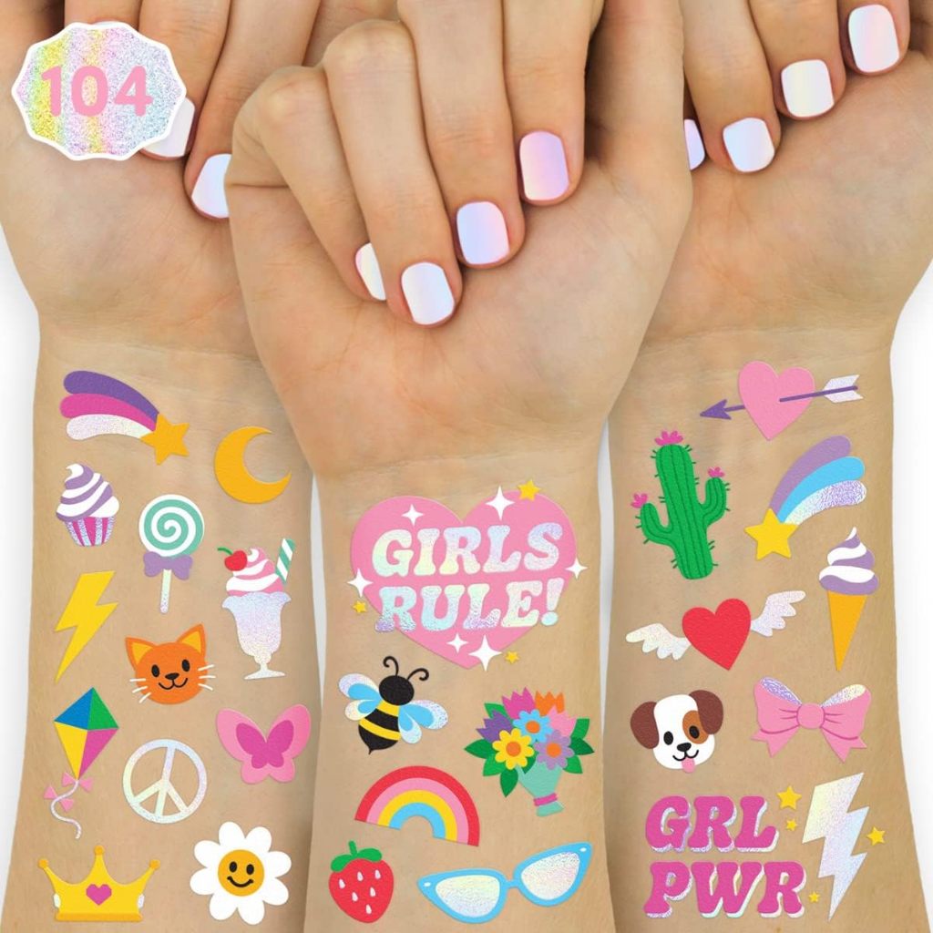 10 sheets Temporary Tattoos for Kids Waterproof Birthday Gift Boy Girl ...