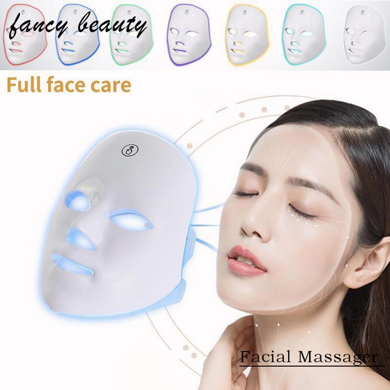 7 Colors LED Facial Mask-for Facial Lifting, Whitening and Wrinkle ...