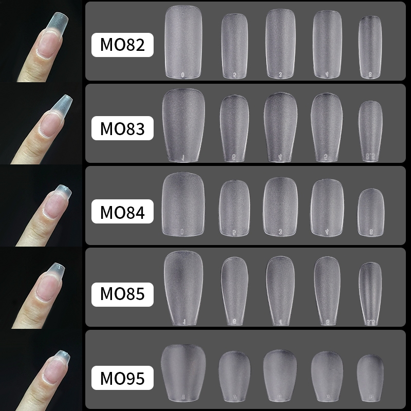 BORN PRETTY Matte Press On Nail Tips Full Cover Fake Nails Soft Gel ...