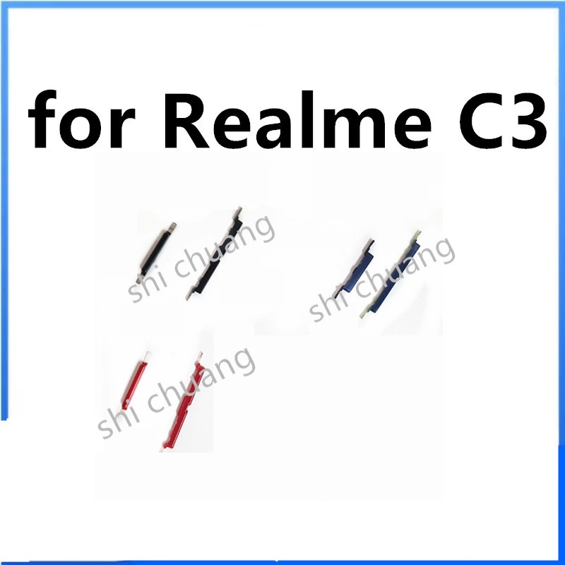 for Realme C3 Power Volume Button Side Key Button On Off Switch Replace ...