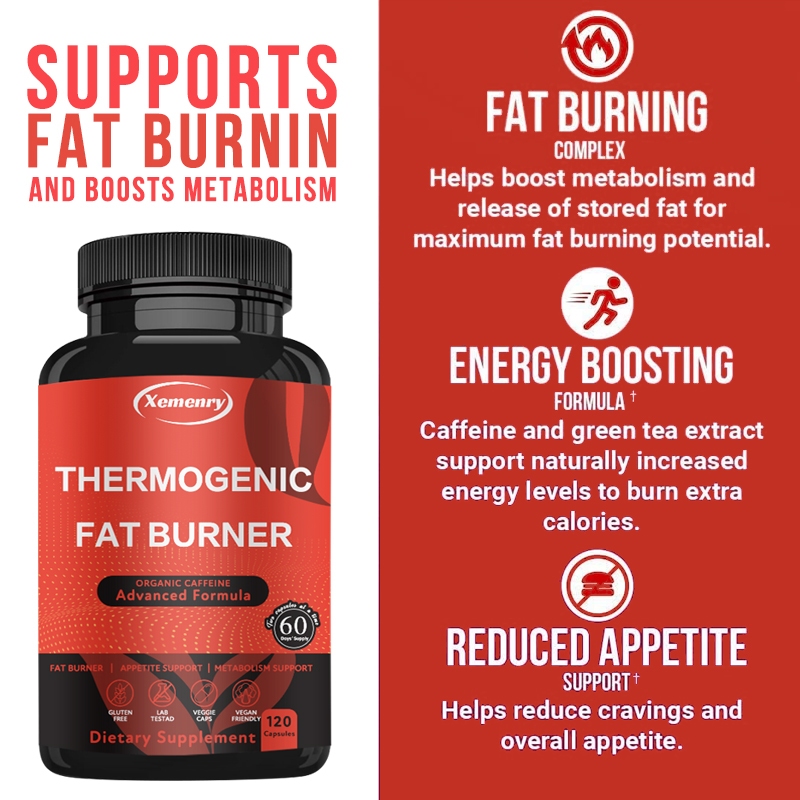 Thermogenic Fat Burner, Weight Loss Supplement, Appetite Suppressant ... Thermogenic Fat Burner, Weight Loss Supplement, Appetite Suppressant ...