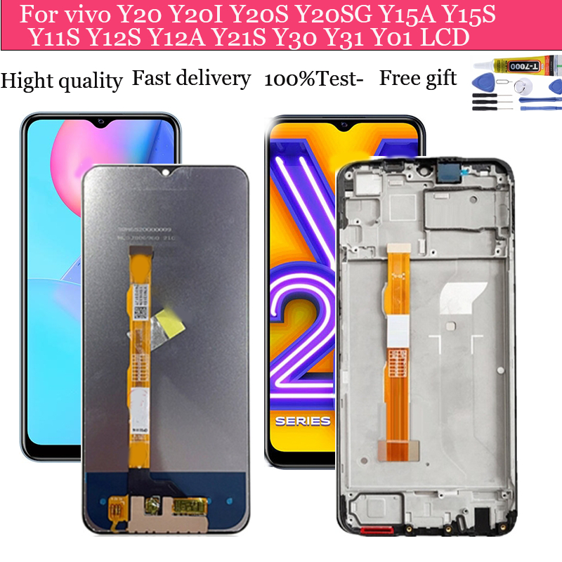 Original For Vivo LCD Y20 Y20S Y20i Y12S Y20S Y20SG Y15A Y15S Y11S Y12A ...