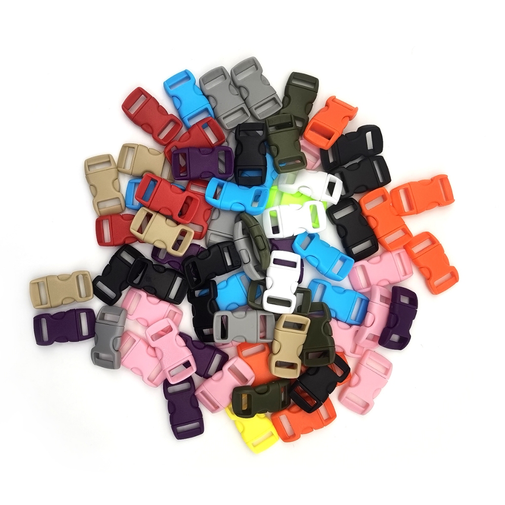 10pcs 3/8 ''10mm Inner Diameter Plastic Buckle Umbrella Rope Bracelet ...