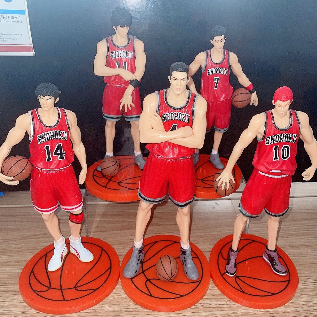 5Pcs/Set 19cm-22cm Anime Slam Dunk Sakuragi Hanamichi Pvc Model Action ...