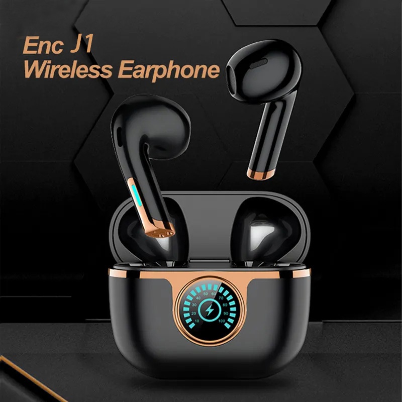 J1 TWS Noise Cancellation Earbuds Wireless Touch Mini TWS Headphones ...