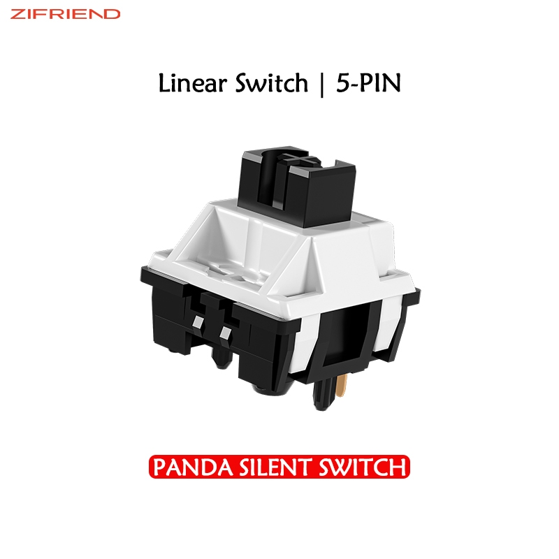 ZIFRIEND Panda Silent Switch 5-PIN Lubricated Linear Switch for ...