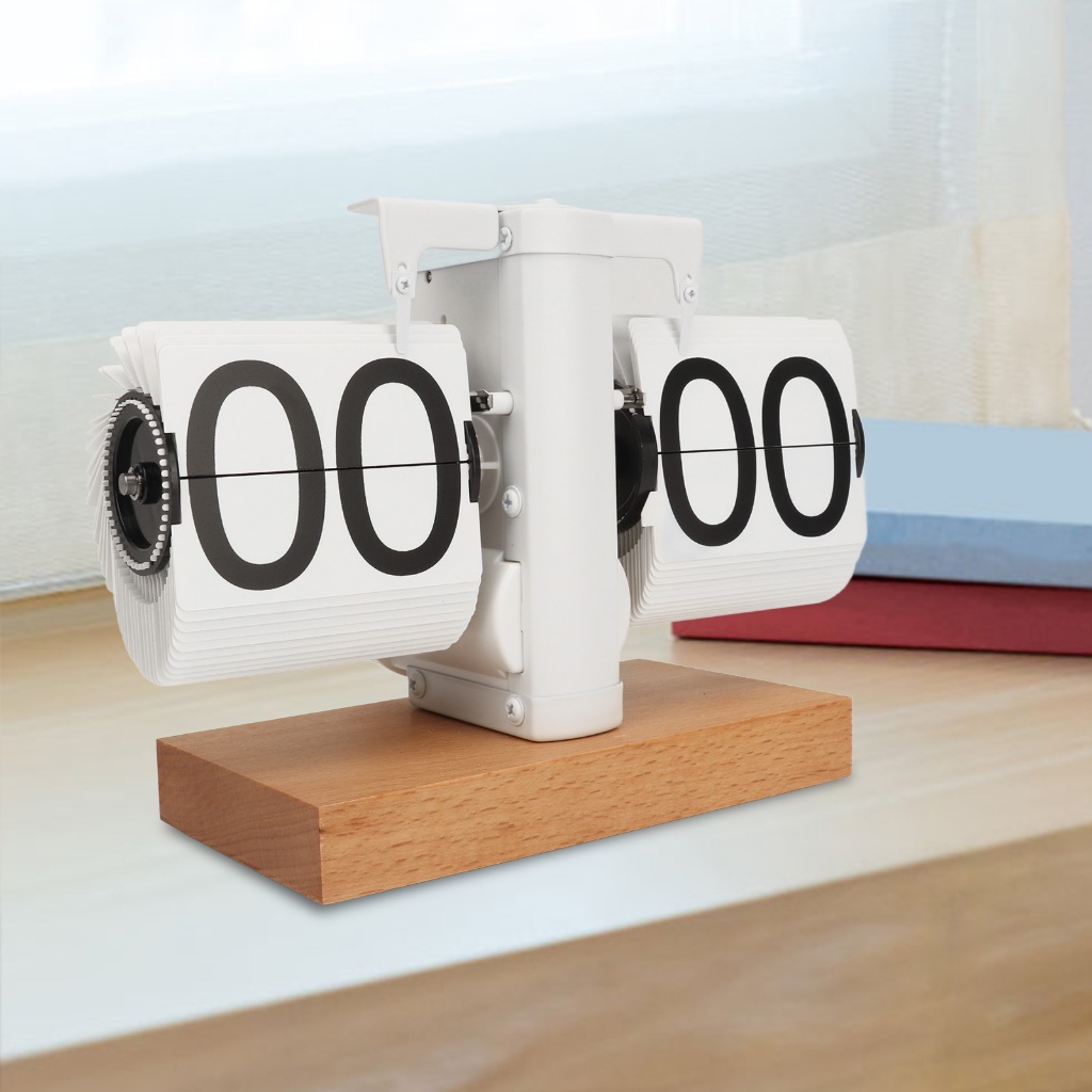 [EPAY] Automatic Flip Digital Clock Minimalist Vintage Auto Flip Table ...