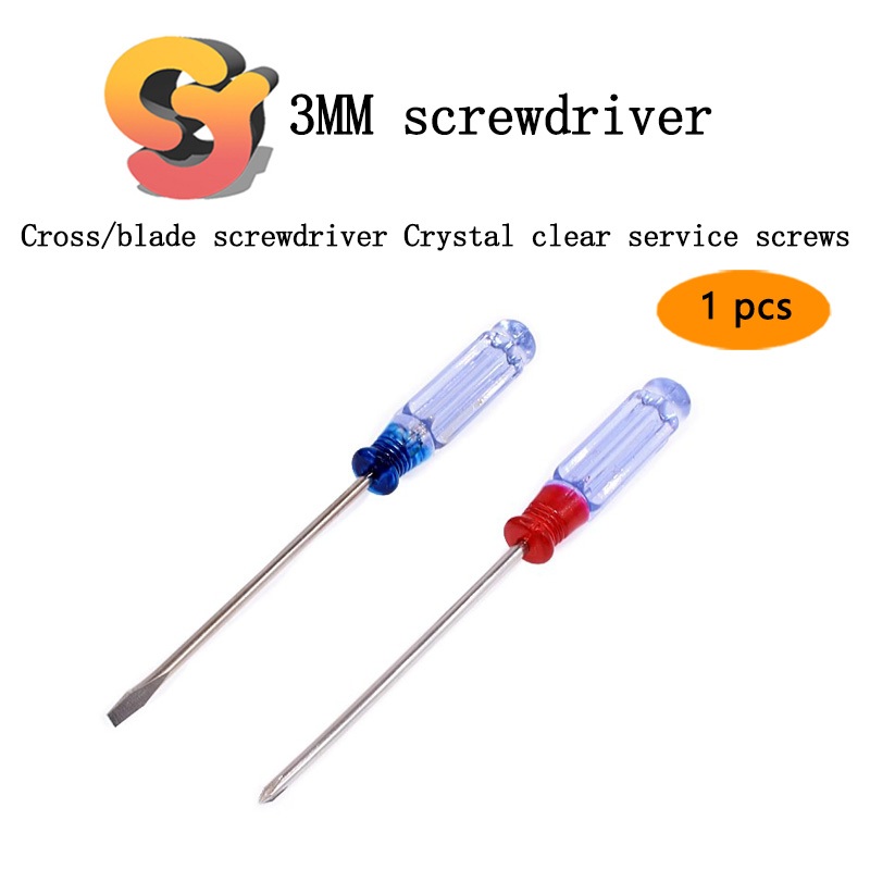 [Ready Stock Supply] 1pcs Mini Small Phillips Flat Screwdriver Crystal ...