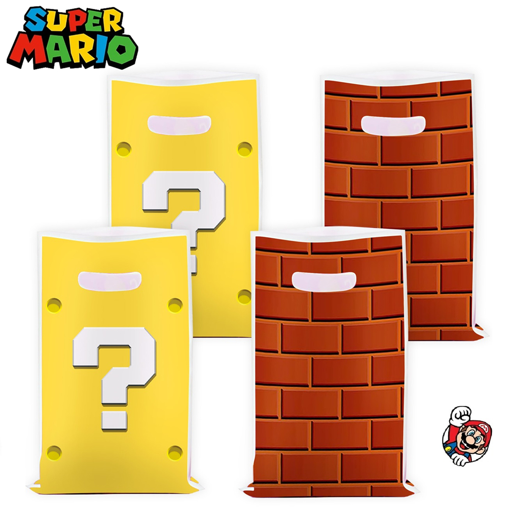 Super Mario Bros Gift Bags Prince Peach Candy Bag for Girls Boy ...