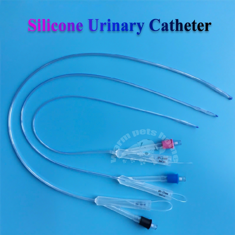 Two Way Foley Dog Catheters 100% Silicone Canine Urinary Catheter with ...