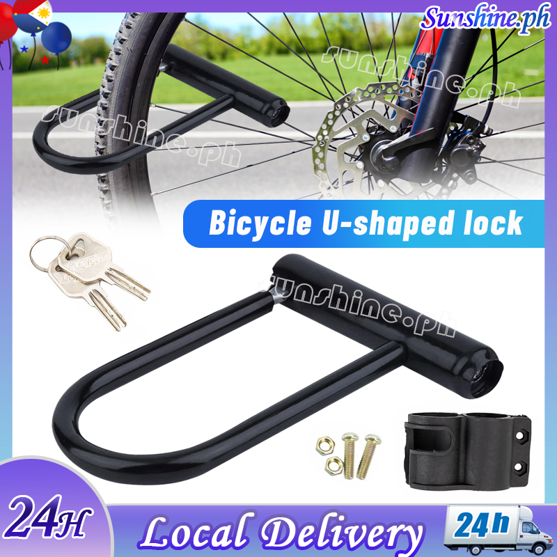 Bike U-Lock Heavy Duty Bicycle Locks Anti Theft Bicycle Secure Locks ...
