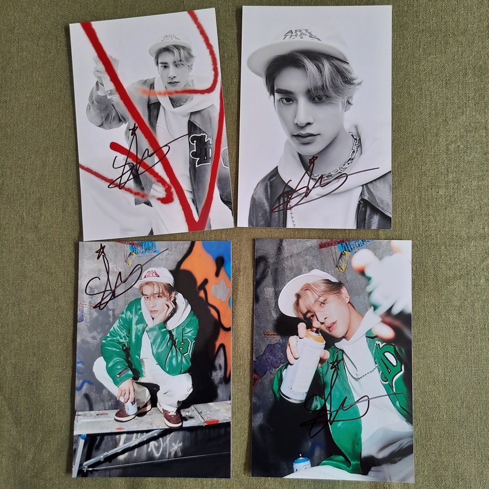 signed enhypen ENHYPEN JAPAN 1st ALBUM Jake autograph photos 6 inches ...