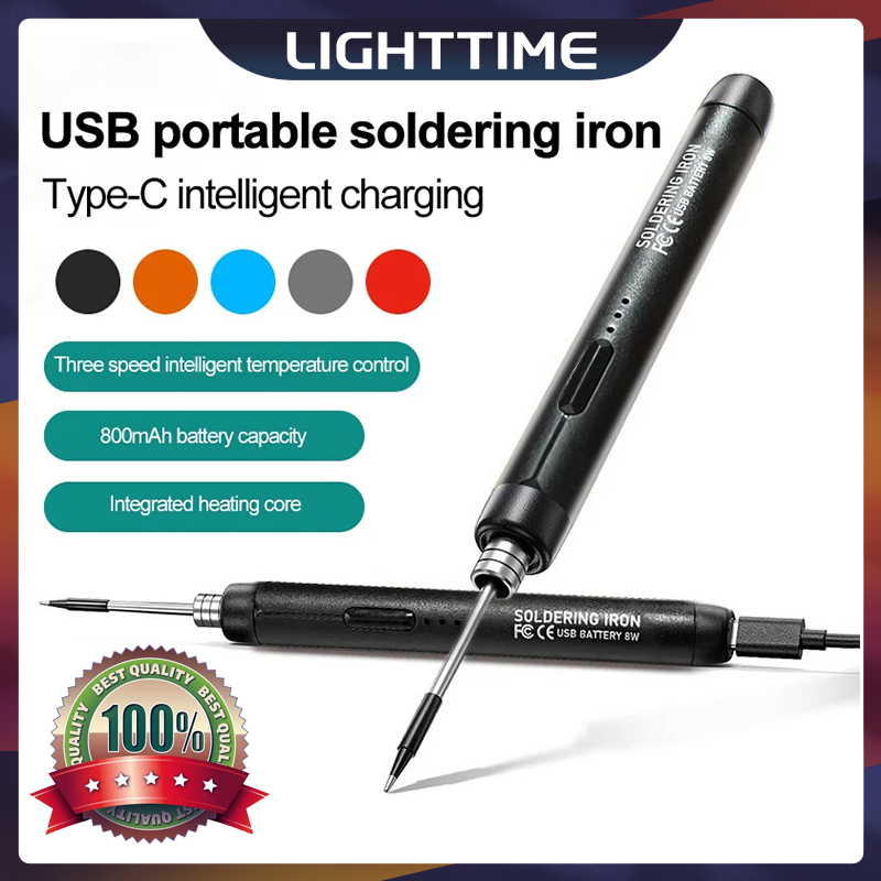 5V 8W Type-C Charging Electric Soldering Iron Portable Cordless ...