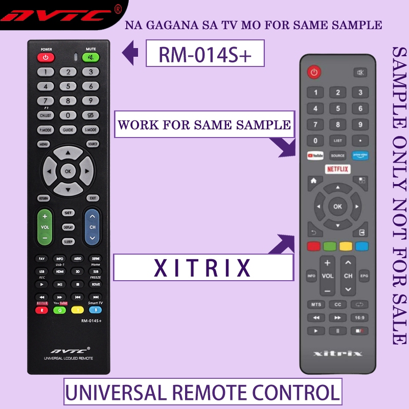 Remote control work for xitrix smart tv remote (universal) na gagana sa ...