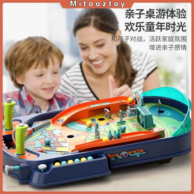 Children Pinball Machine Board Games Kids Marble Machine Match Table ...