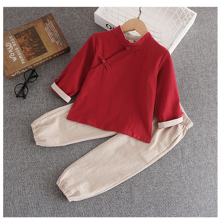 Baby New Year Hanfu Boys Girls Kids Chinese Costume Children Tang Suit ...