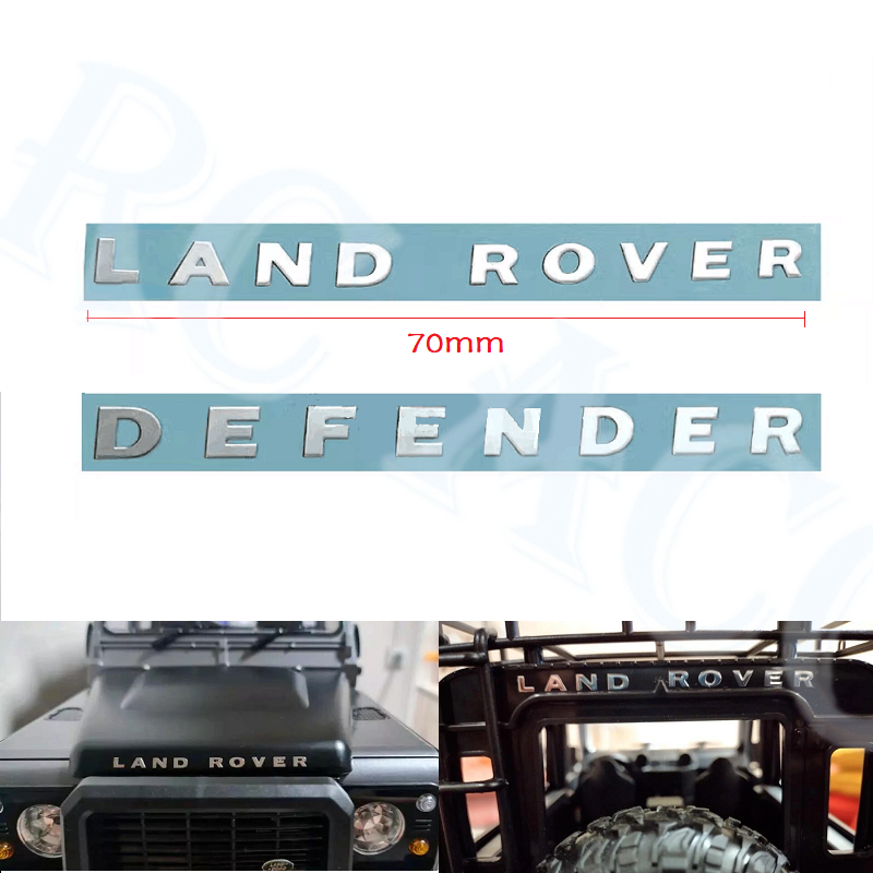 RC Metal LAND ROVER/ DEFENDER Sticker Logo Sticker For 1/10 TRX4 MN D90 ...