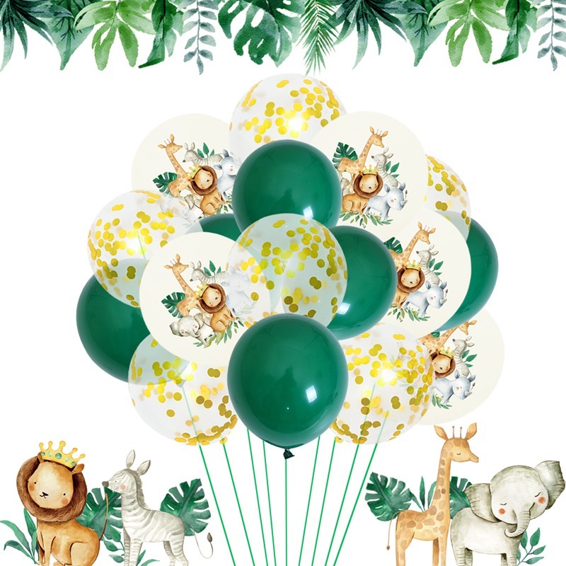 13/14/18pcs Animal Balloons Kids Favor Birthday Decorations Latex ...
