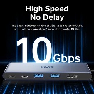 llano 5 in 1 Docking Station USB-C to USB/Type-C 3.2 HDMI 4K 60HZ PD ...