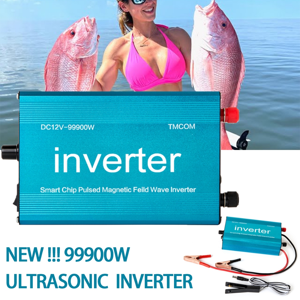 Ultrasonic Inverter 99900w 12V Fishing Electric Fisher Fishing High ...