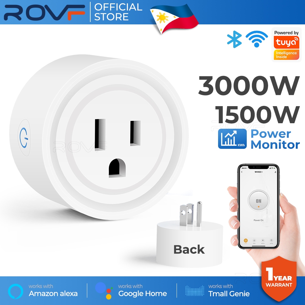 ROVF WiFi Smart Plug 3000W/1500W Smart Socket Original Wifi Smart Plug ...