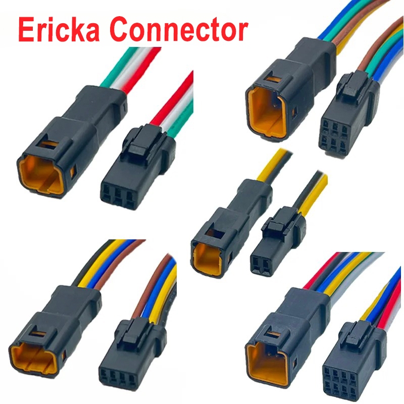 2P 3P 4P 6P 8P 0.6 MM Waterproof Wire Connector Plug Male And Female ...