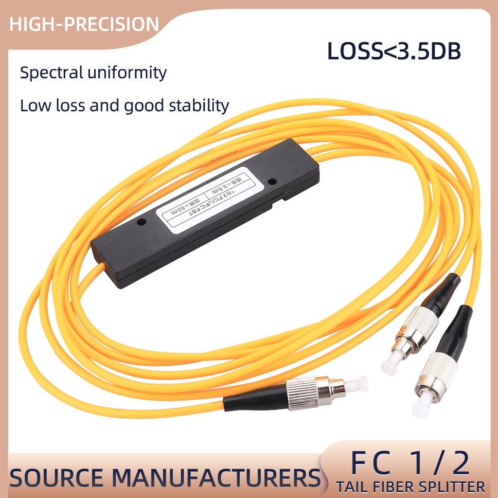 Telecom PLC Cassette 1x2 FC Fiber Optical Splitter with Compact Optic ...