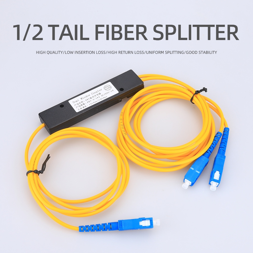 1x2 Telecom PLC Cassette Fiber Optical Splitter with SC Compact Optic ...