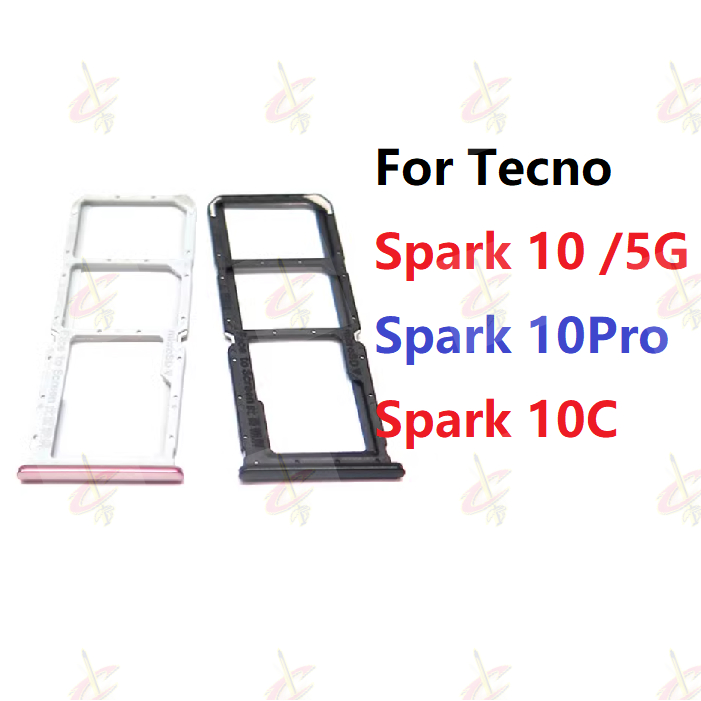 Sim tray for Tecno Spark 10 Pro 5G 10C KI5k KI5m KI5q KI7 KI8 | Shopee ...