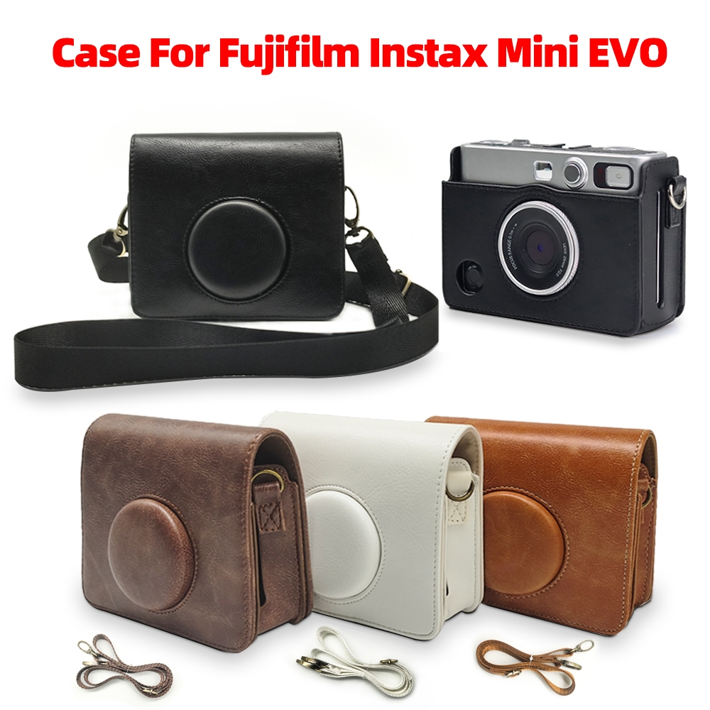 For Fujifilm Instax Mini EVO PU Leather Protection Bag Camera with ...