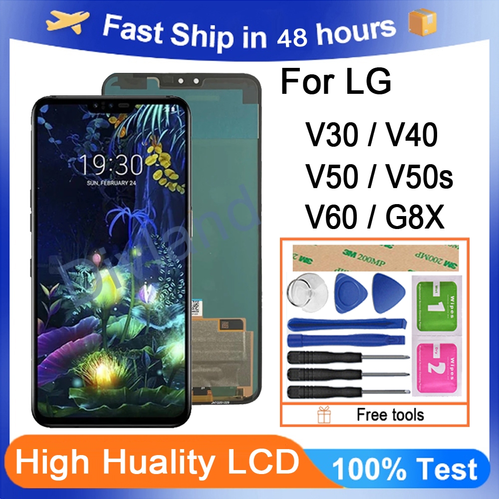 Original OLED LG V40 V50 V50S V60 LG G8x LCD Display Touch Screen Digitizer Assembly Replacement ...