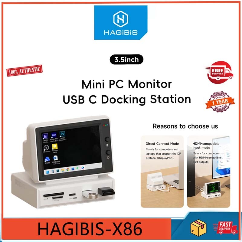 Hagibis X86 3.5-inch mini IPS Aida64 screen, laptop, PC, MacBook, RAM ...