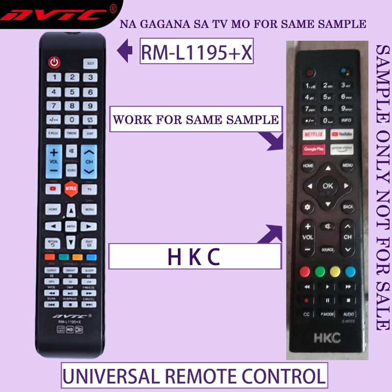 Remote Control for HKC 100% Work Universal remote control Na Gagana Sa ...