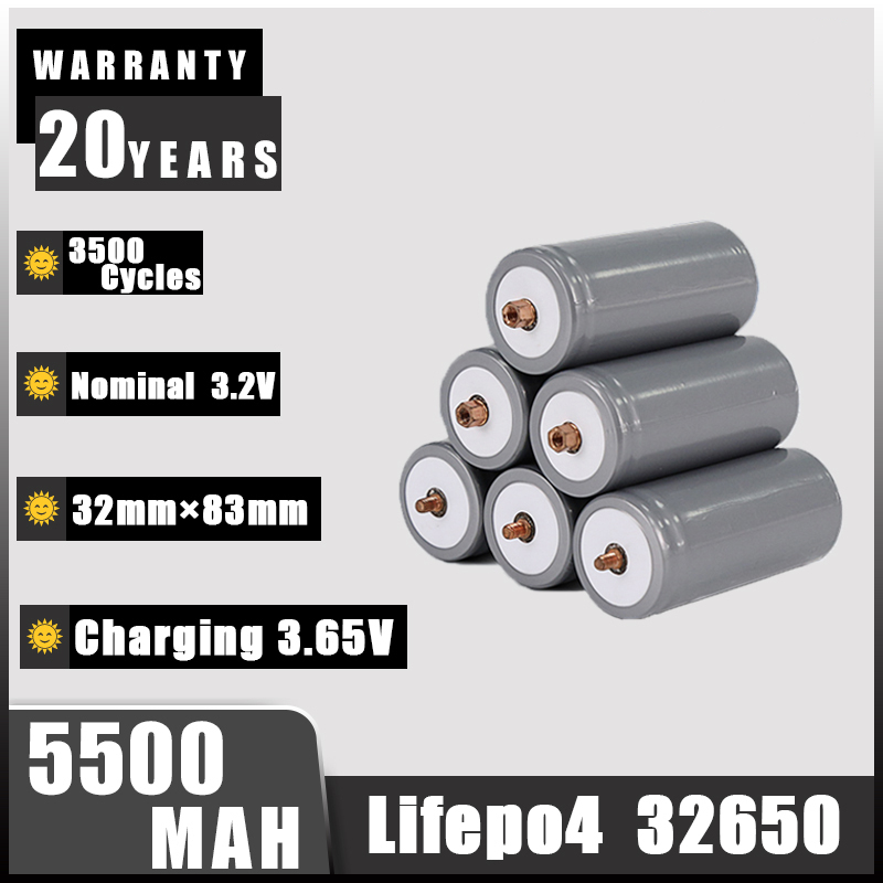 32650 Battery 【5500mAh CATL 32650 Lifepo4 Lithium Battery】Rechargeable ...