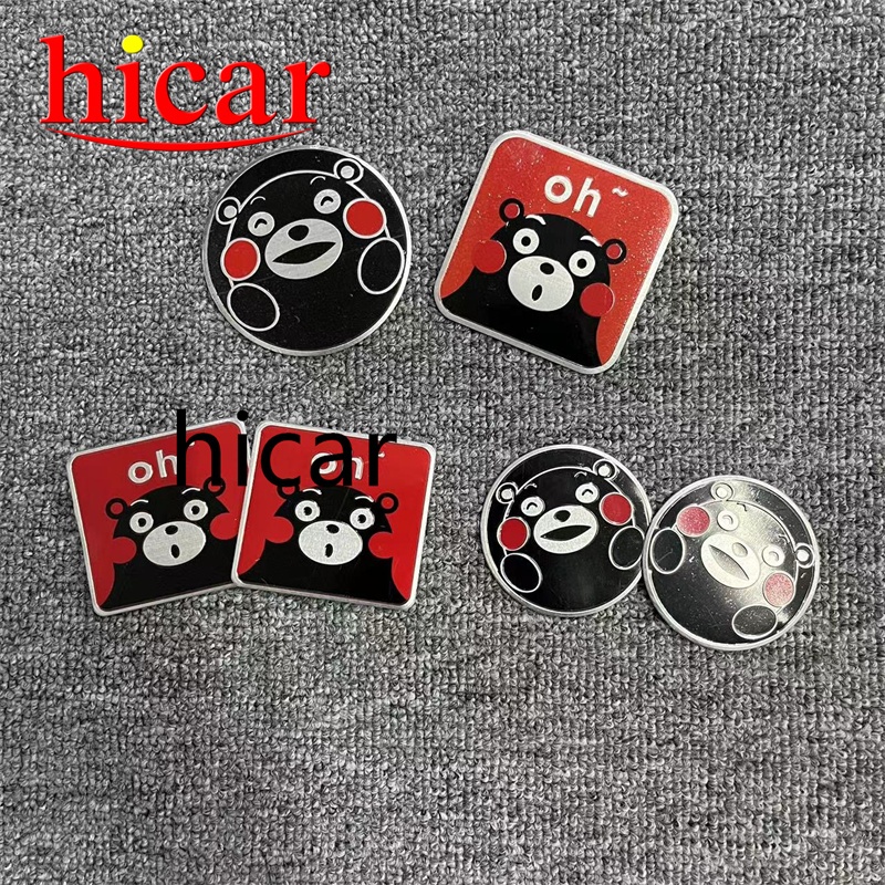 Kumamon 3D Metal Car Sticker Cartoon Japan Style Emblem Badge for Car ...