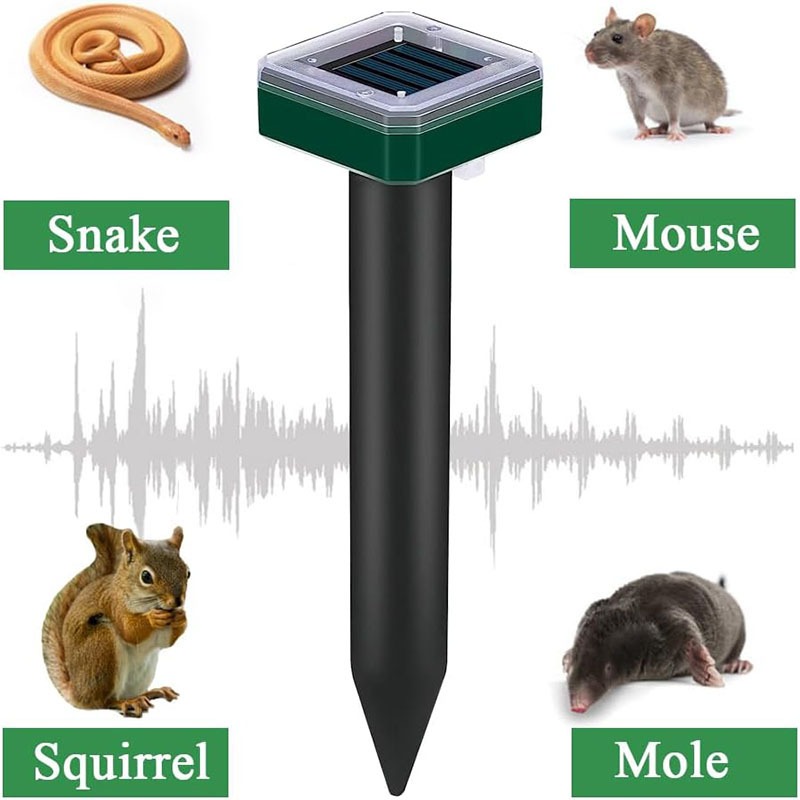Solar ultrasonic driving device for rats, outdoor orchard, lawn ...