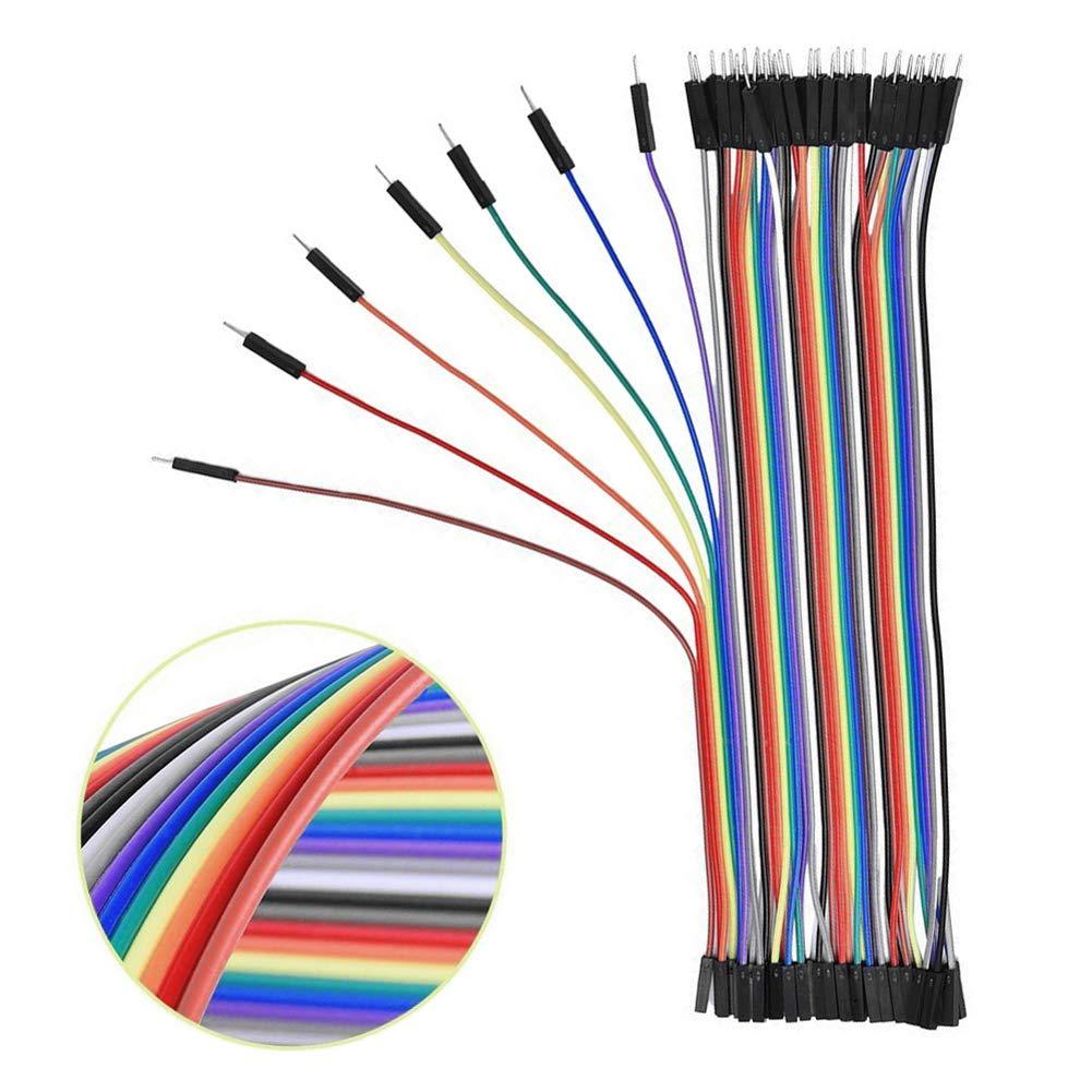 Jumper Wire 40PCS DuPont Line DuPont Cable Connection male to male ...