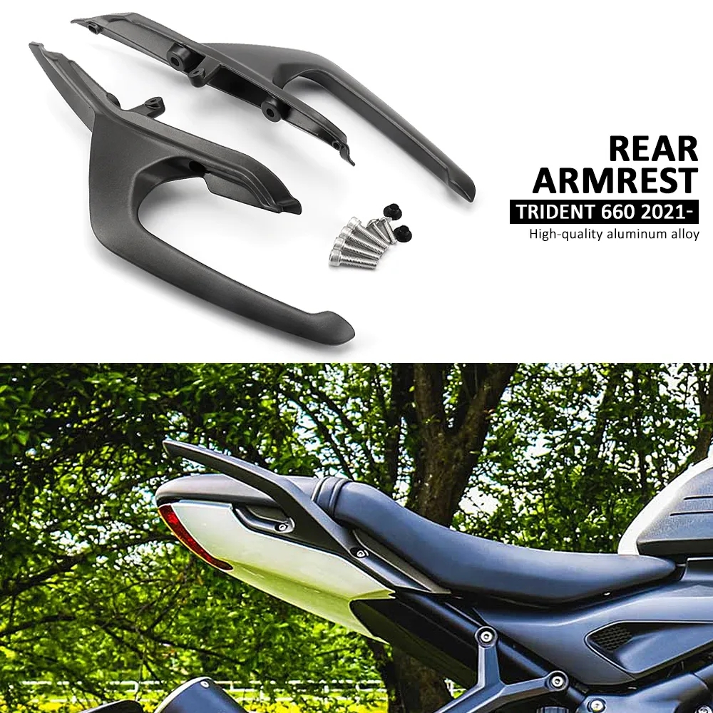 New Motorcycle Aluminum Rear Grab Bars Seat Pillion Passenger Handle ...