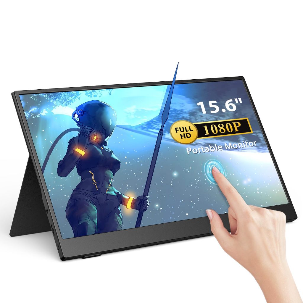 Eyoyo Portable Monitor 15.6 inch FHD 1080P Touchscreen Monitor USB-C ...