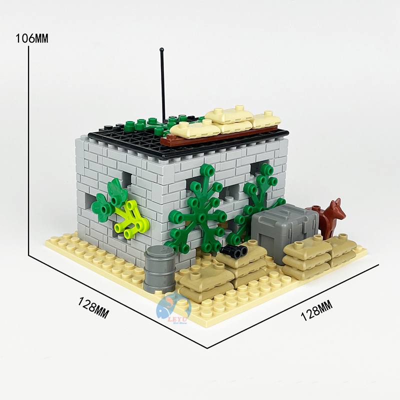 MOC Military Base Building Blocks Toy DIY Army Sentry Tower Scenes ...