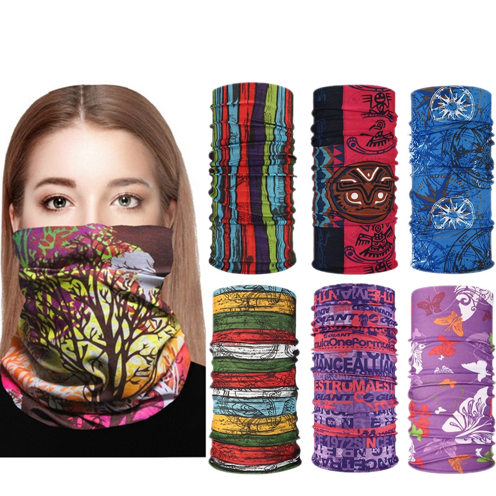 Scarf Motorcycle Bicycle Sport Topeng Headband Outdoor Anti Dust UV ...